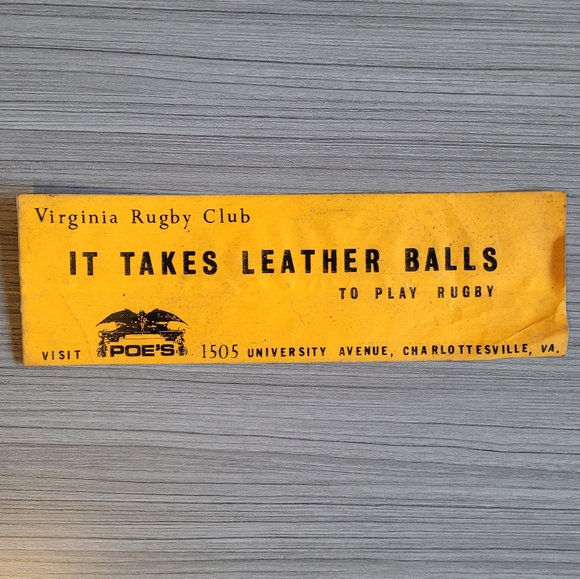 University of Virginia Rugby | Design | Rare Vintage Uva Rugby Bumper ...